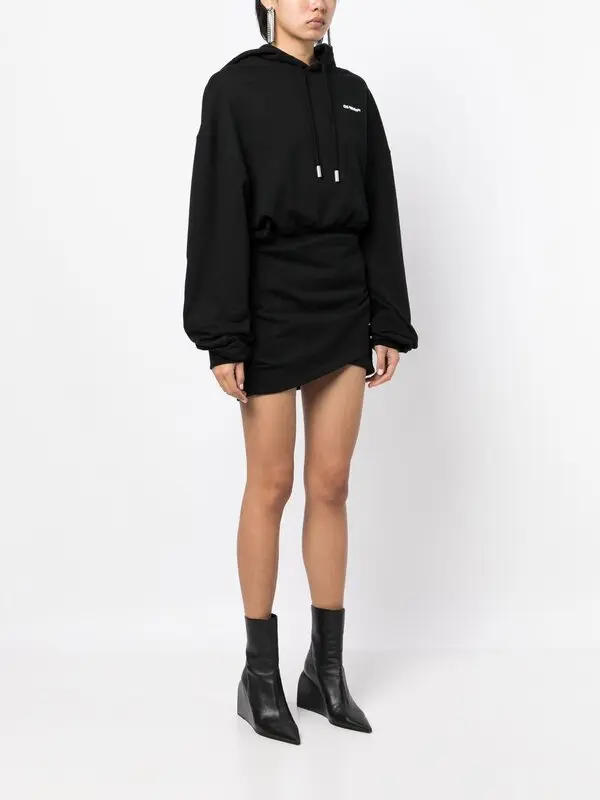 Off-White Hooded Dress - Black