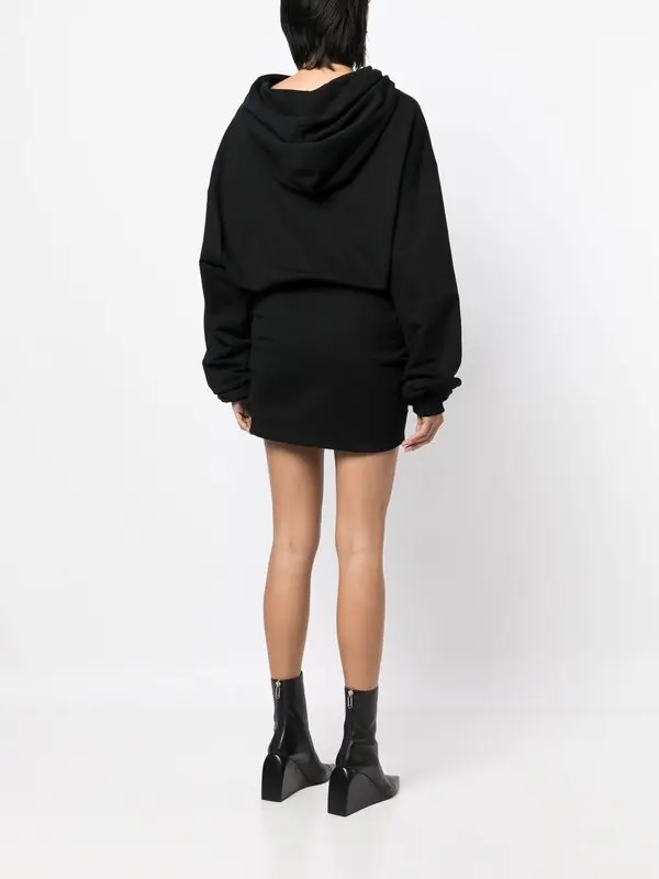 Off-White Hooded Dress - Black