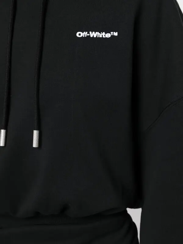 Off-White Hooded Dress - Black