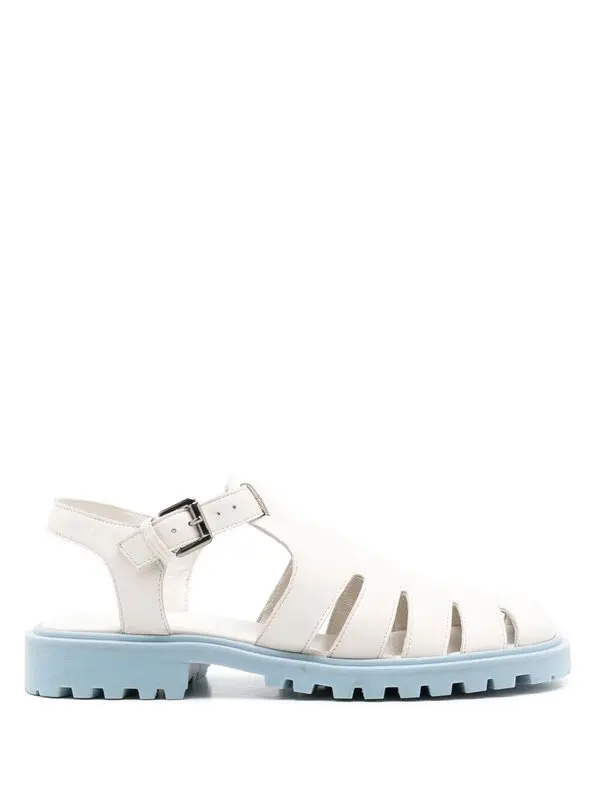 STUDIO CHOFAKIAN Cut-out Leather Sandals