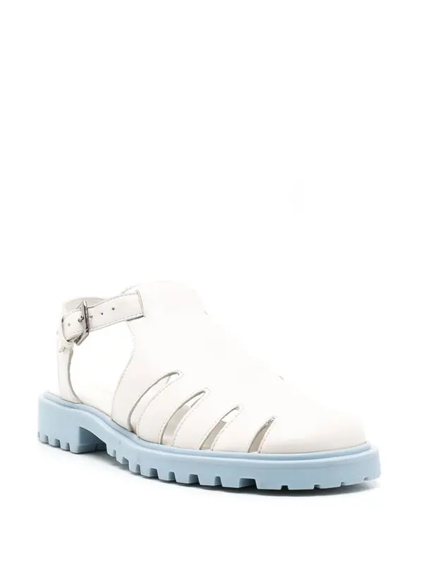 STUDIO CHOFAKIAN Cut-out Leather Sandals