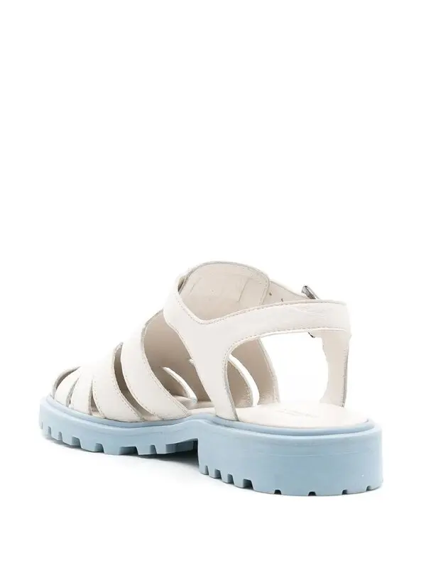 STUDIO CHOFAKIAN Cut-out Leather Sandals