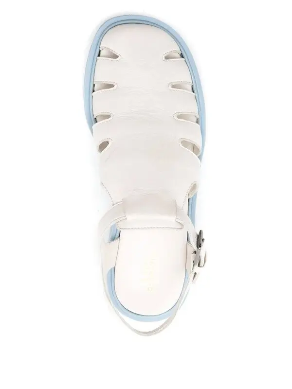 STUDIO CHOFAKIAN Cut-out Leather Sandals