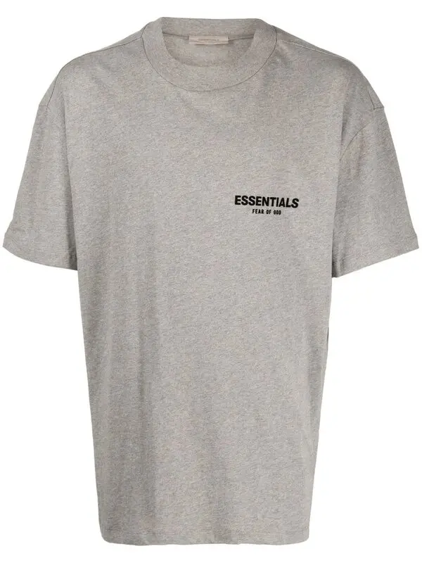 Fear Of God Logo-print Cotton T-shirt - Grey