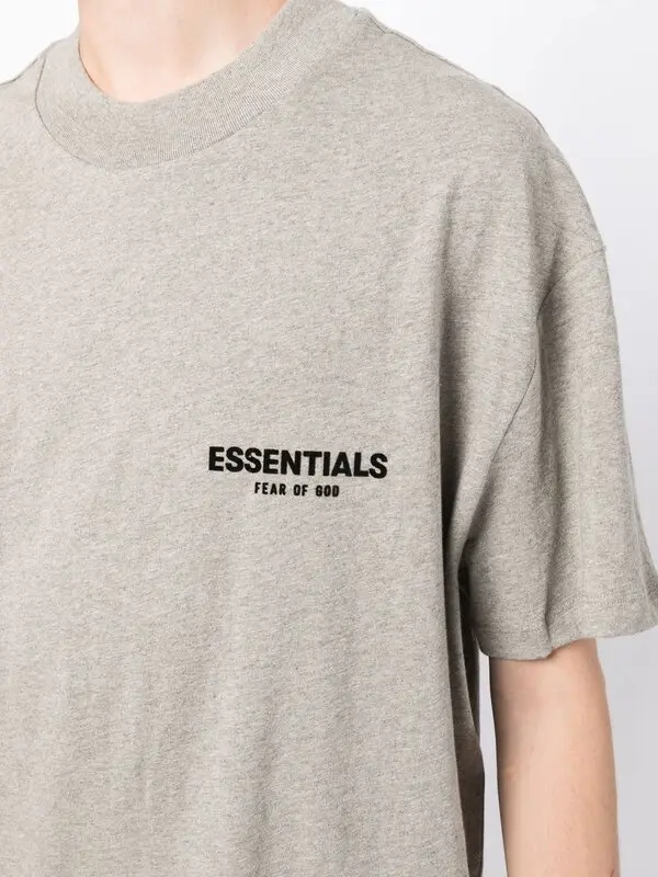 Fear Of God Logo-print Cotton T-shirt - Grey