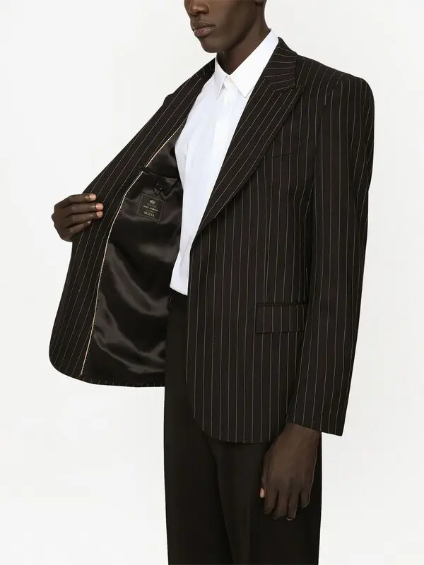 Dolce & Gabbana Sicilia-fit Pinstriped Single-breasted Blazer