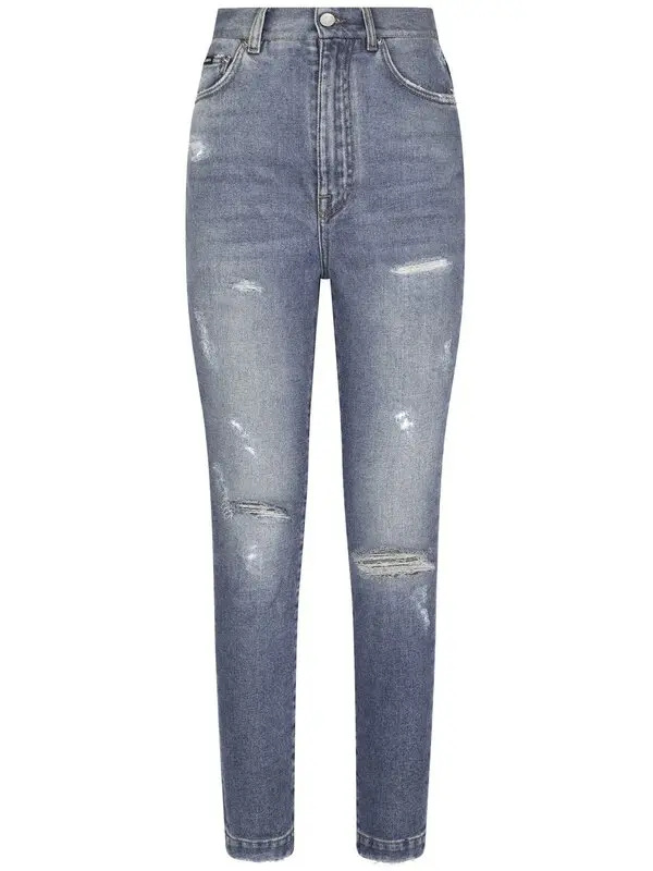Dolce & Gabbana Grace Distressed Skinny Jeans