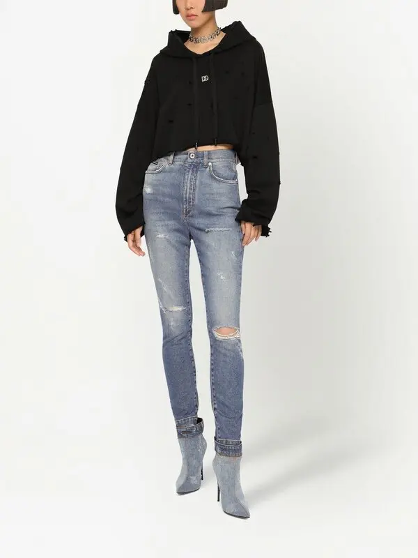 Dolce & Gabbana Grace Distressed Skinny Jeans