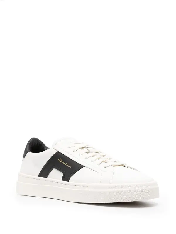 Santoni Leather Low-top Sneakers - White