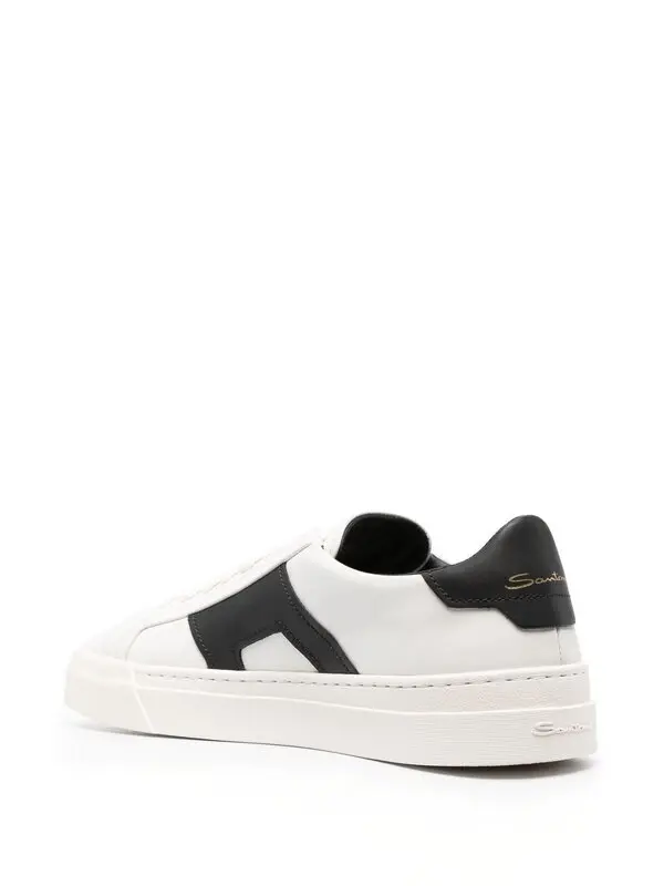 Santoni Leather Low-top Sneakers - White