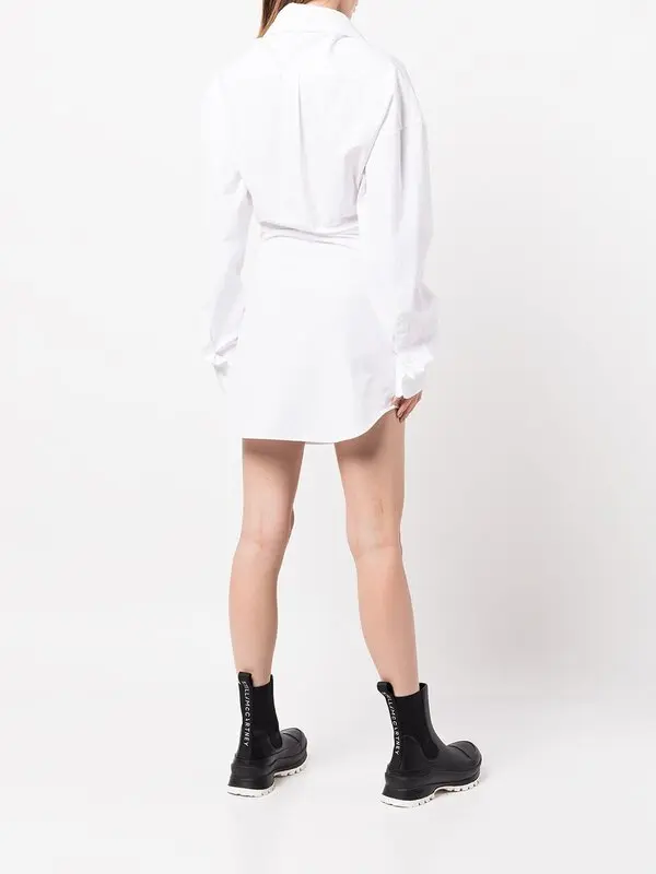 Alexander Wang Twist-front Shirt Mini Dress