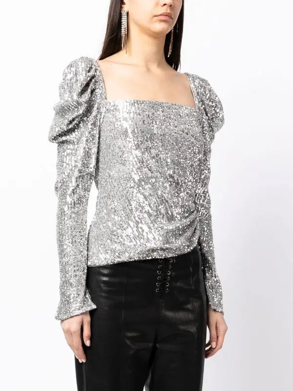 Simkhai Allura Sequin-embellished Blouse