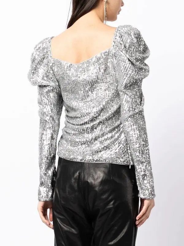 Simkhai Allura Sequin-embellished Blouse