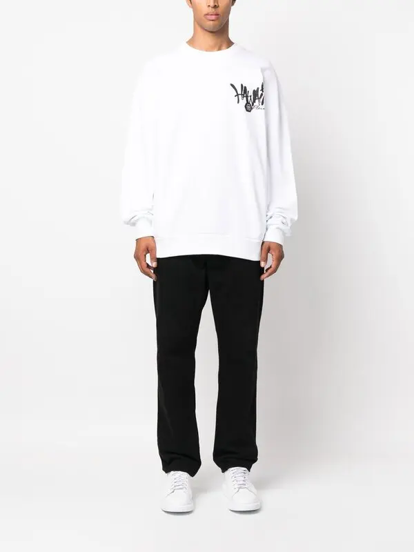 Philipp Plein Hawaii Long-sleeve Sweatshirt - White