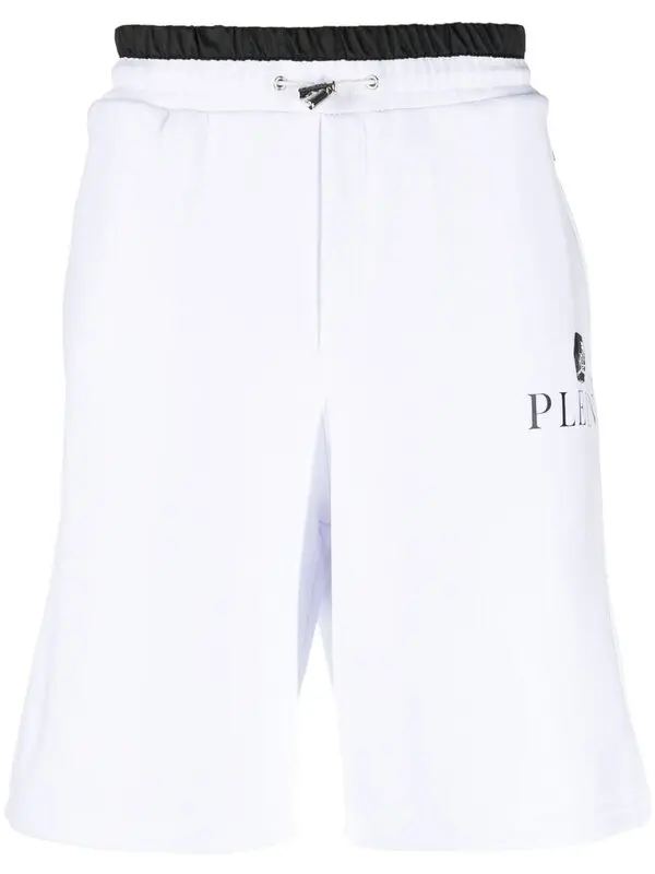 Philipp Plein Logo-plaque Track Shorts - White