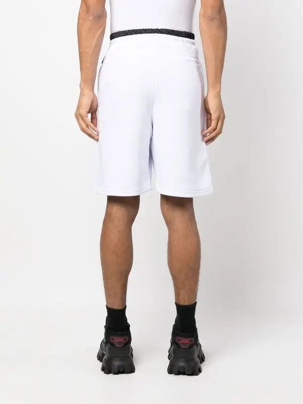 Philipp Plein Logo-plaque Track Shorts - White