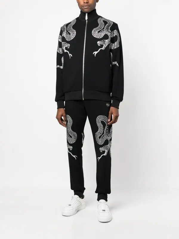 Philipp Plein Crystal Snake Track Suit