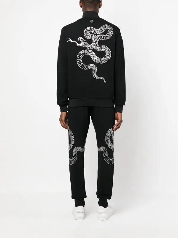 Philipp Plein Crystal Snake Track Suit