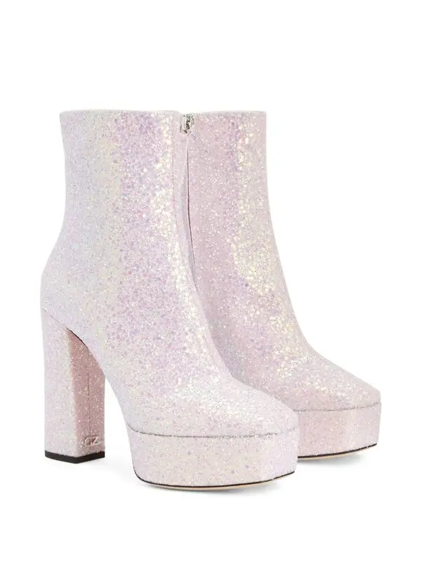 GIUSEPPE ZANOTTI 120mm Morgana Glitter Boots