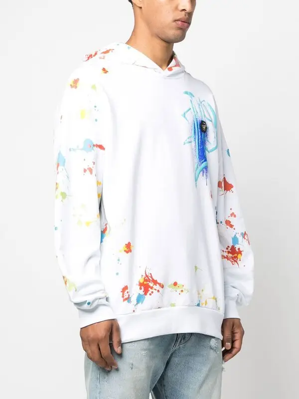 Philipp Plein Dripping Skull Hoodie
