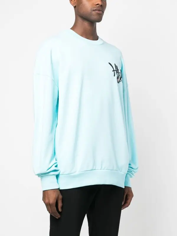 Philipp Plein Hawaii-print Detail Sweatshirt - Blue