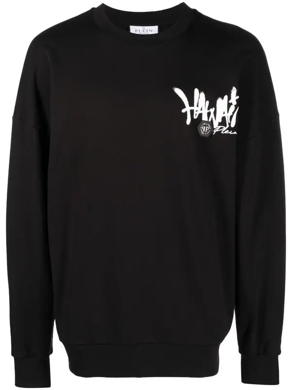 Philipp Plein Hawaii Long-sleeve Sweatshirt - Black