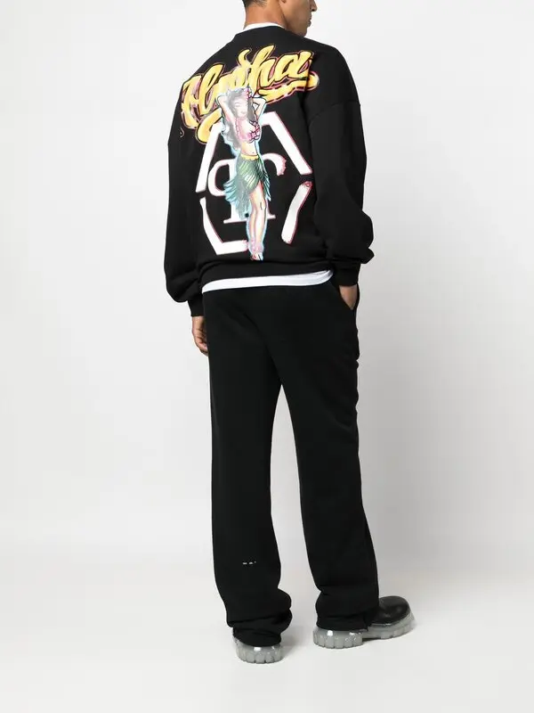 Philipp Plein Hawaii Long-sleeve Sweatshirt - Black