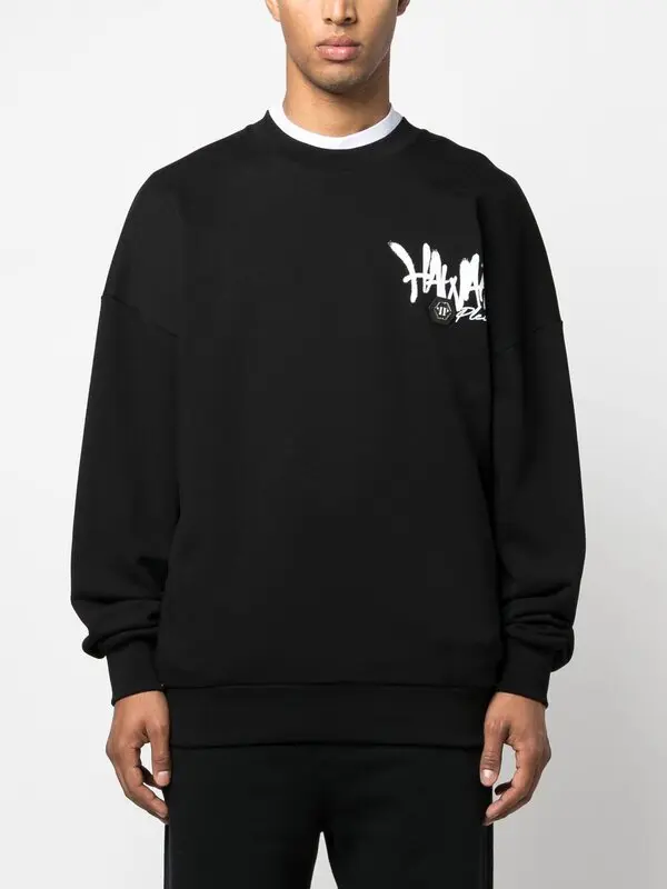 Philipp Plein Hawaii Long-sleeve Sweatshirt - Black