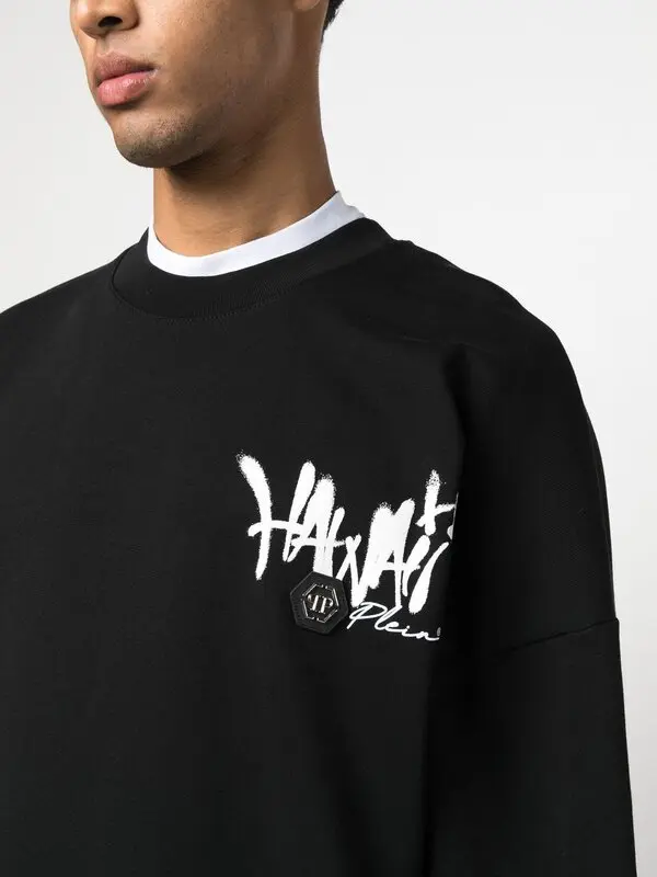 Philipp Plein Hawaii Long-sleeve Sweatshirt - Black