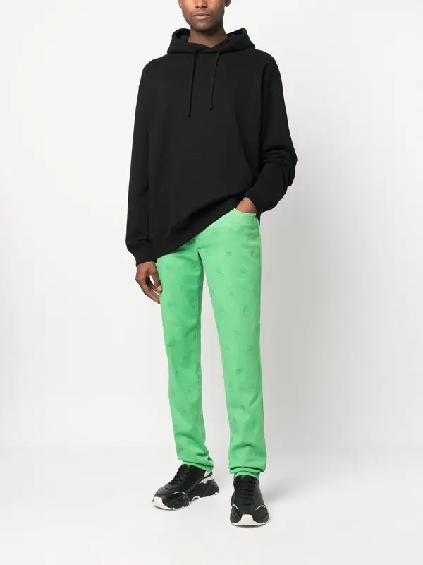 Philipp Plein Skull Embroidered Trousers