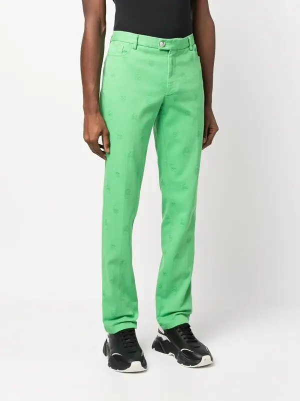 Philipp Plein Skull Embroidered Trousers