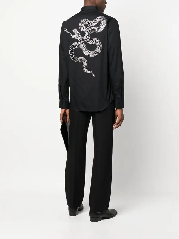Philipp Plein Snake Detail Long-sleeve Shirt