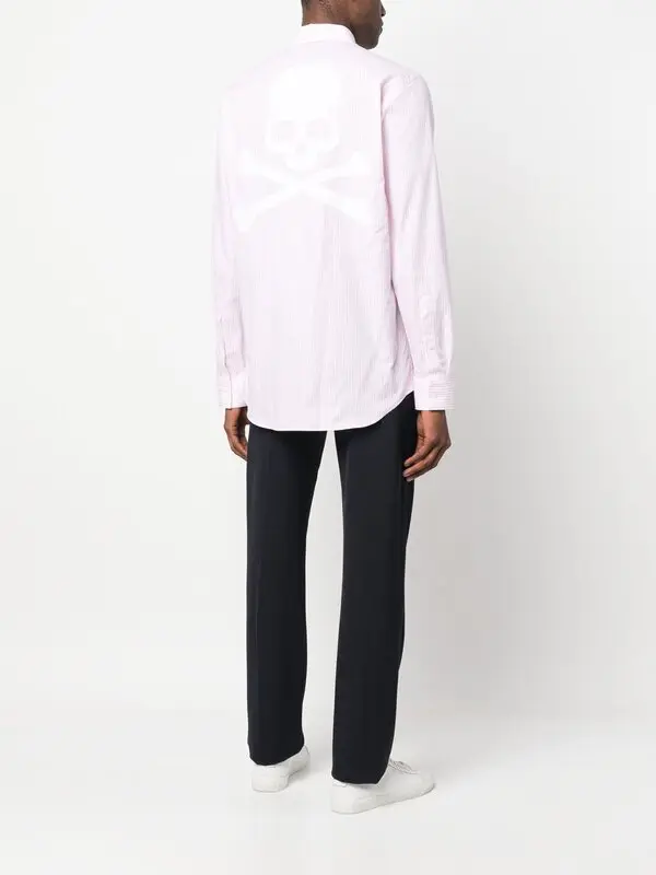 Philipp Plein Graphic-print Striped Shirt
