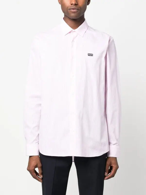 Philipp Plein Graphic-print Striped Shirt