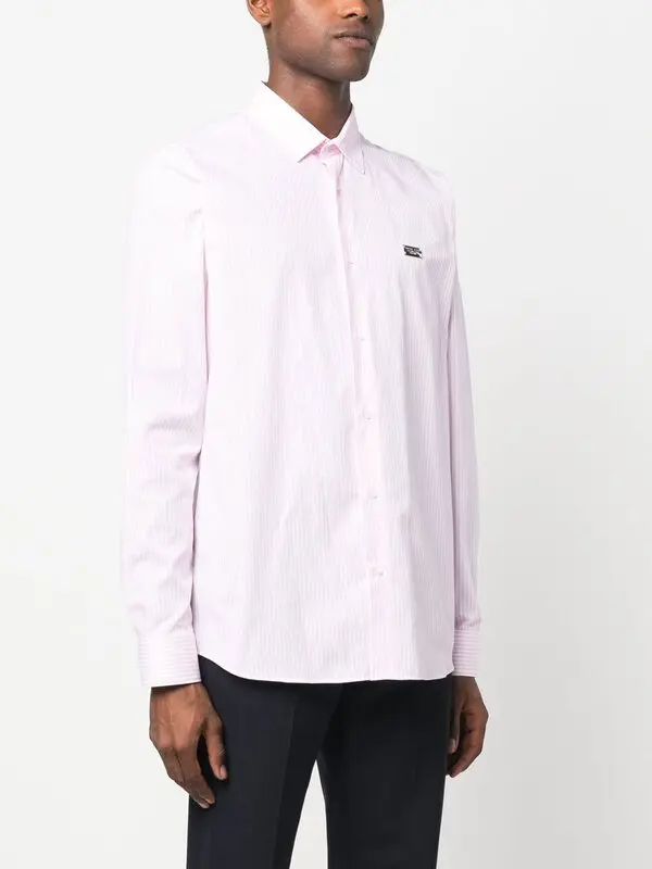 Philipp Plein Graphic-print Striped Shirt