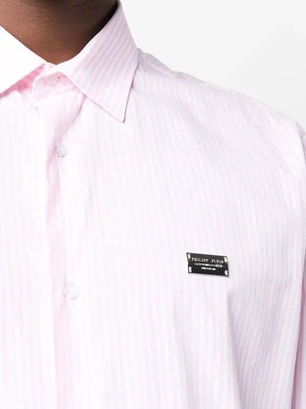 Philipp Plein Graphic-print Striped Shirt