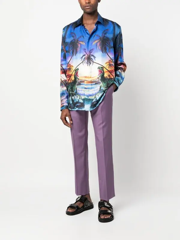 Philipp Plein Hawaii Printed Shirt
