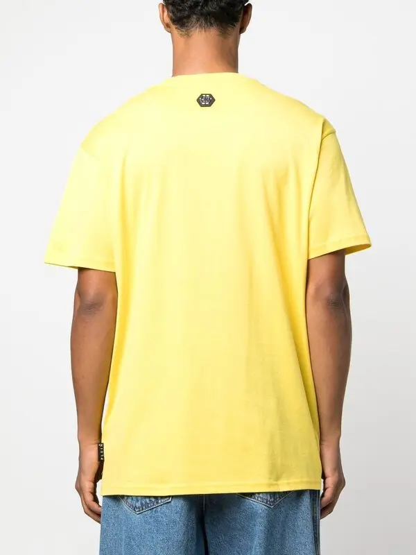 Philipp Plein Snake-print Short-sleeve T-shirt - Yellow