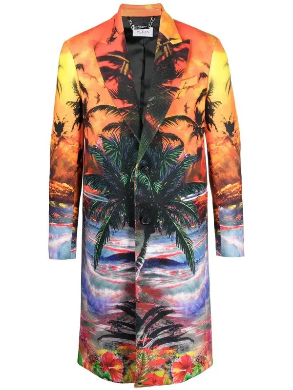 Philipp Plein Graphic-print Coat