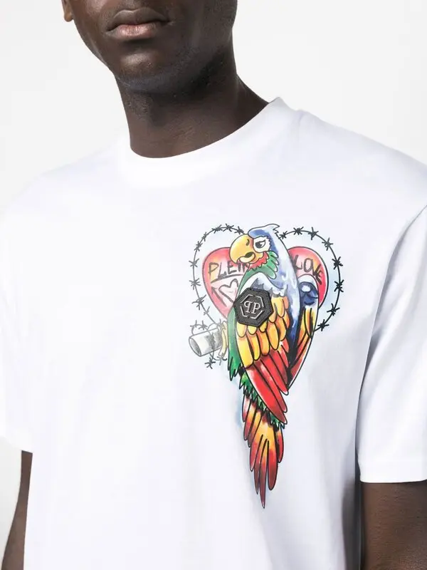 Philipp Plein Hawaii Ss Round Neck T-shirt