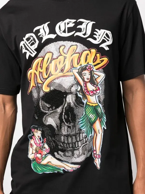 Philipp Plein Hawaii Short-sleeve T-shirt - Black