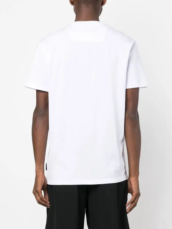 Philipp Plein Embellished Snake-print T-shirt - White