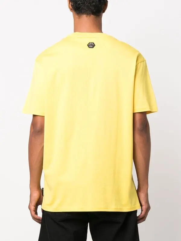 Philipp Plein Hawaii Embellished Short-sleeve T-shirt - Yellow
