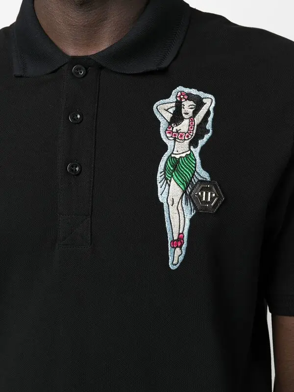 Philipp Plein Logo-patch Polo Shirt