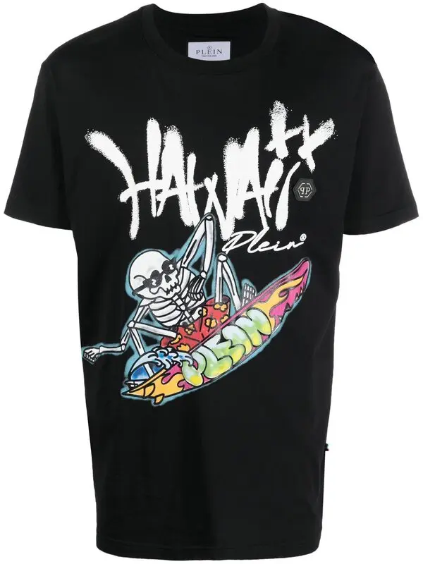 Philipp Plein Hawaii Graphic-print T-shirt - Black