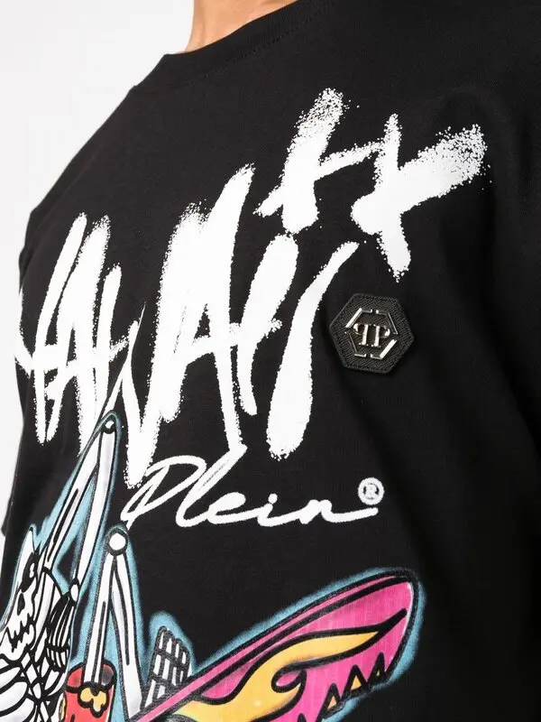 Philipp Plein Hawaii Graphic-print T-shirt - Black