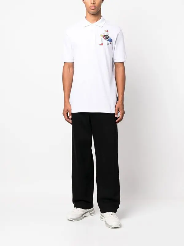Philipp Plein Graphic-print Polo Shirt - White