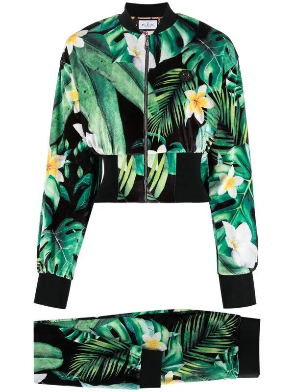 Philipp Plein Hawaii Print Tracksuit Set