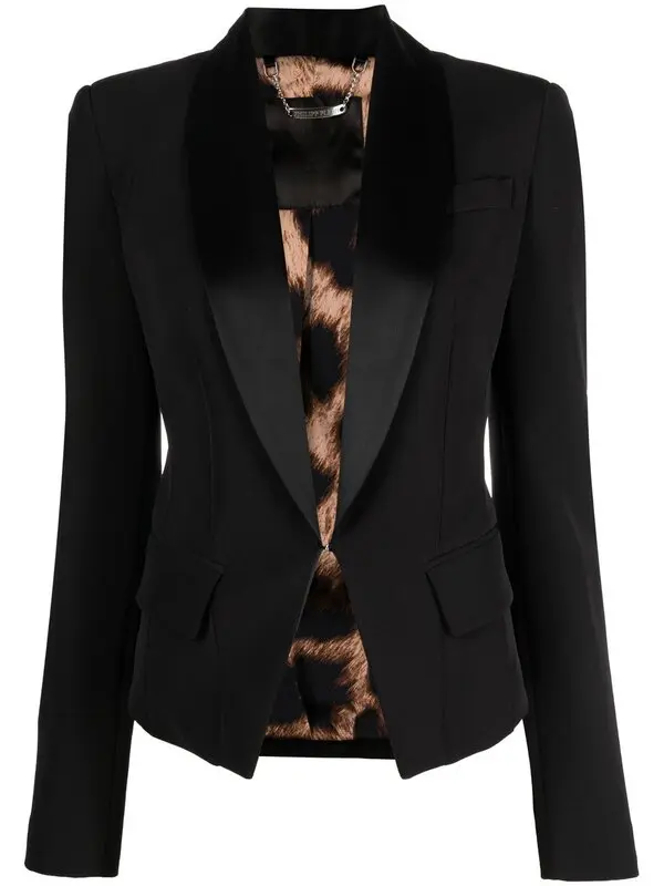 Philipp Plein Single-breasted Tailored Blazer - Black