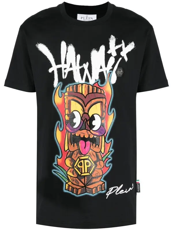 Philipp Plein Pyre Graphic T-shirt - Black